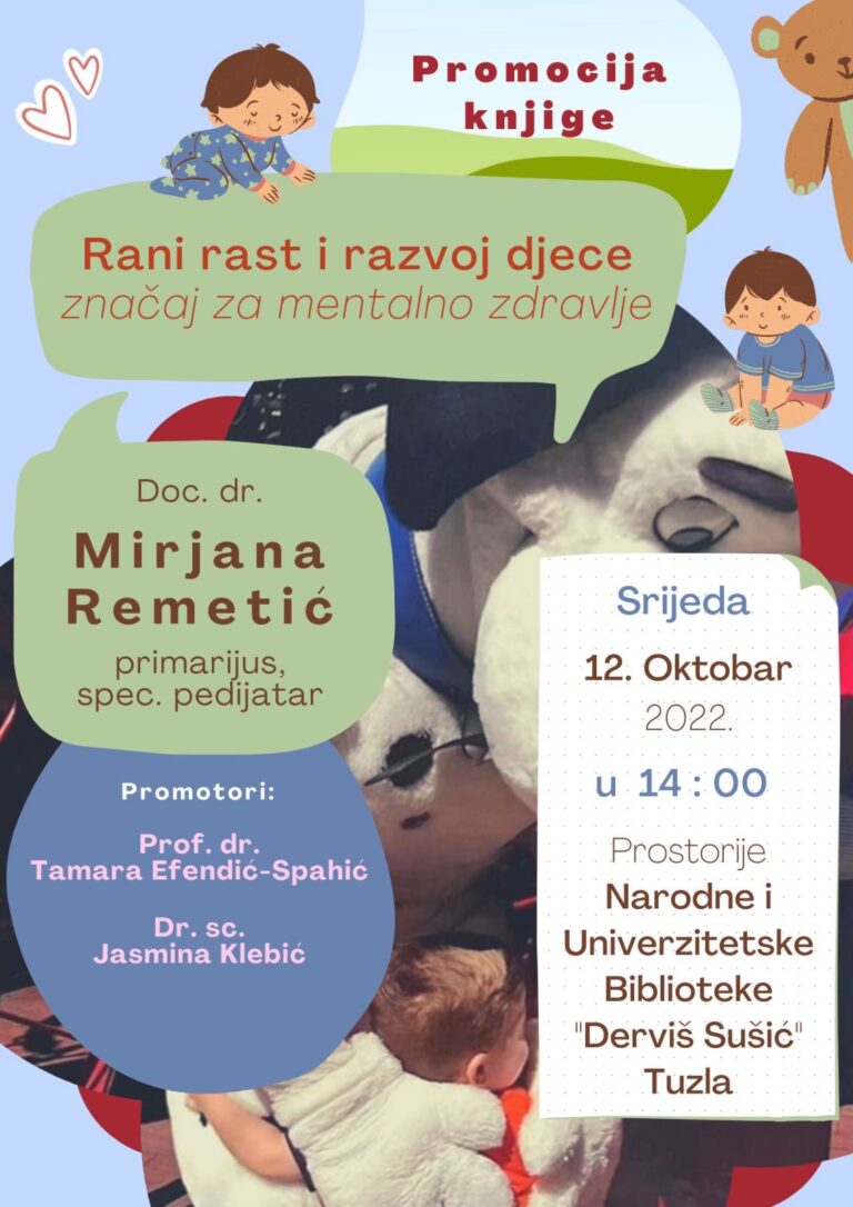 Promocija knjige “Rani rast i razvoj djece”, srijeda 12. oktobar 2022 ...
